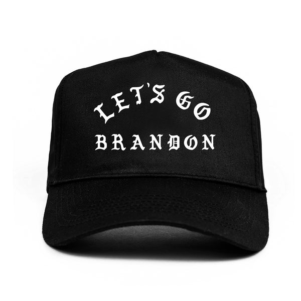 Let's Go Brandon Cap - Black / White - Randall Pich